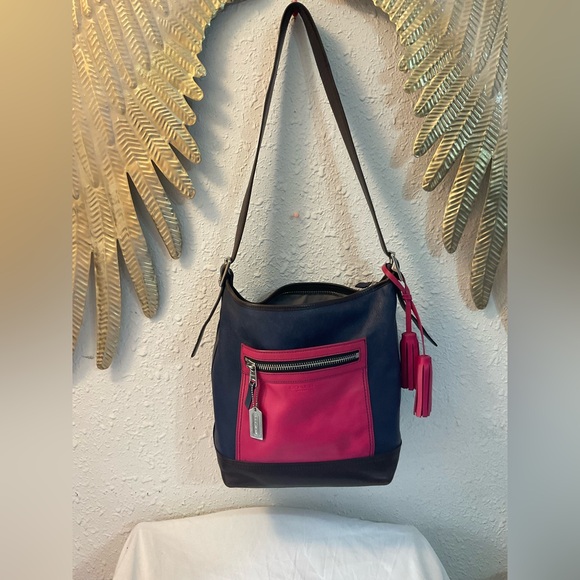 Coach | Bags | Coach Legacy Color Block Leather Duffle Hobo Handbag ...
